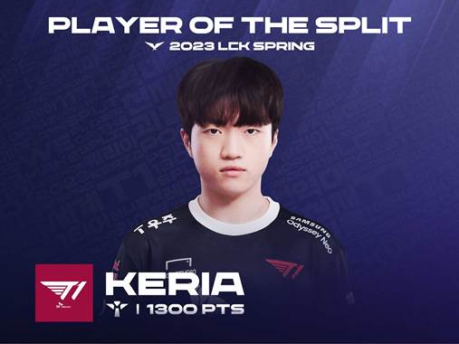 'LCK 스프링' 어워드 발표 … '케리아' 류민석 3관왕